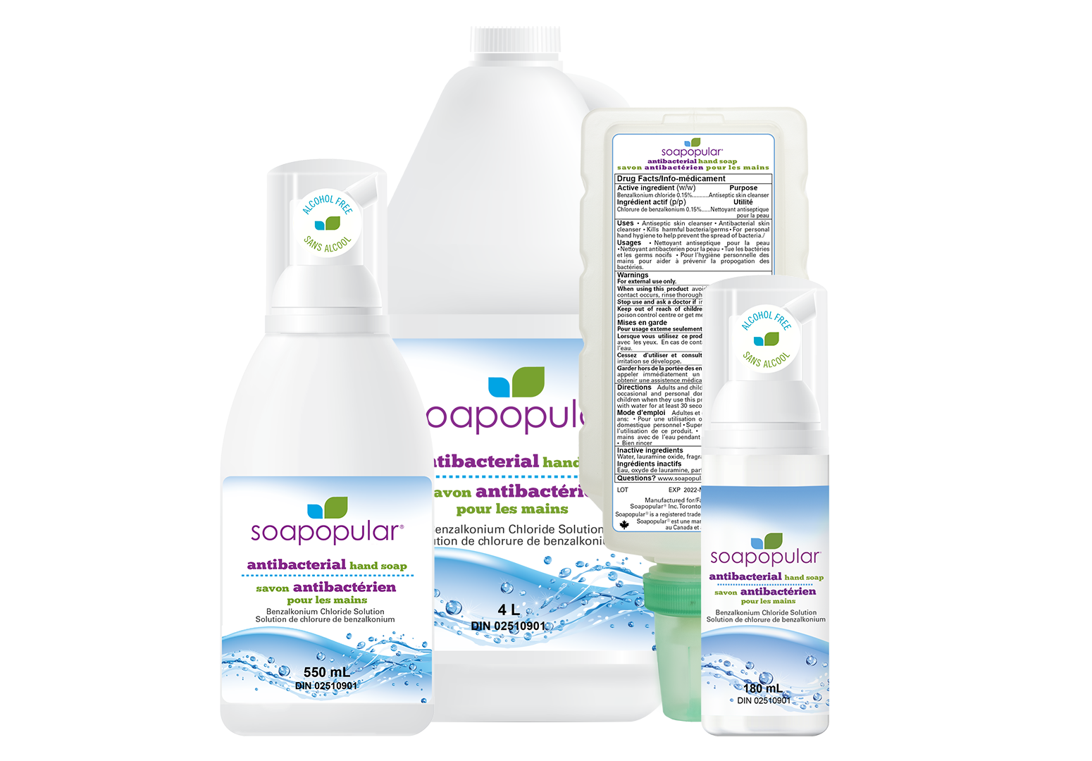 Alcohol-Free Foam 4 Litre Refill – Soapopular