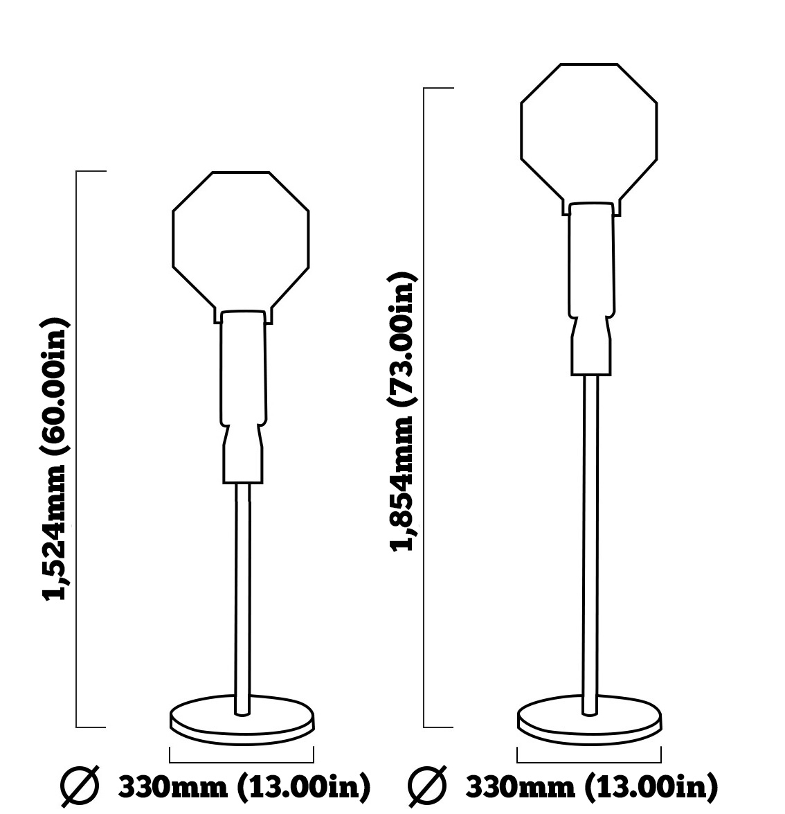Black Adjustable Floor Stand Only – Soapopular